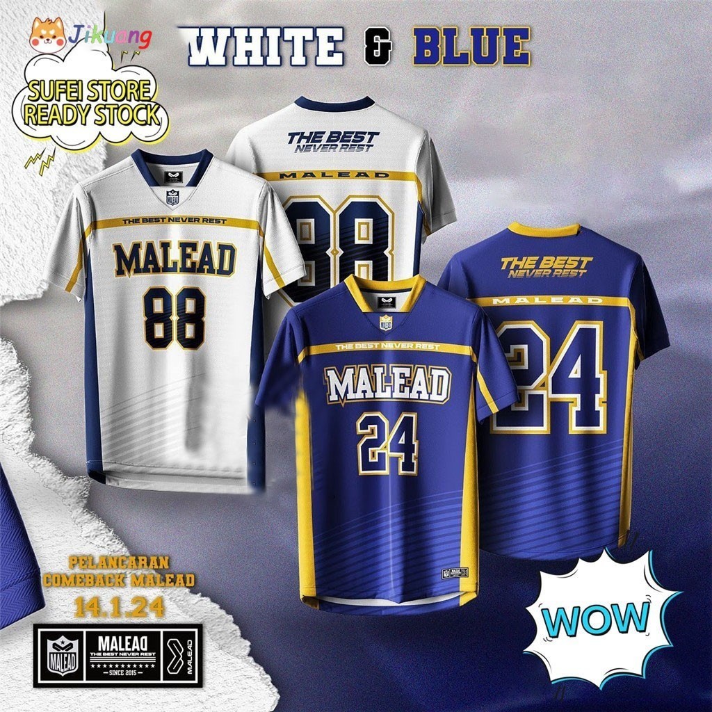 MALEAD JERSEY DUBAI EDITION 2025 STYLE NFL Oversize Jersey Microfiber ...