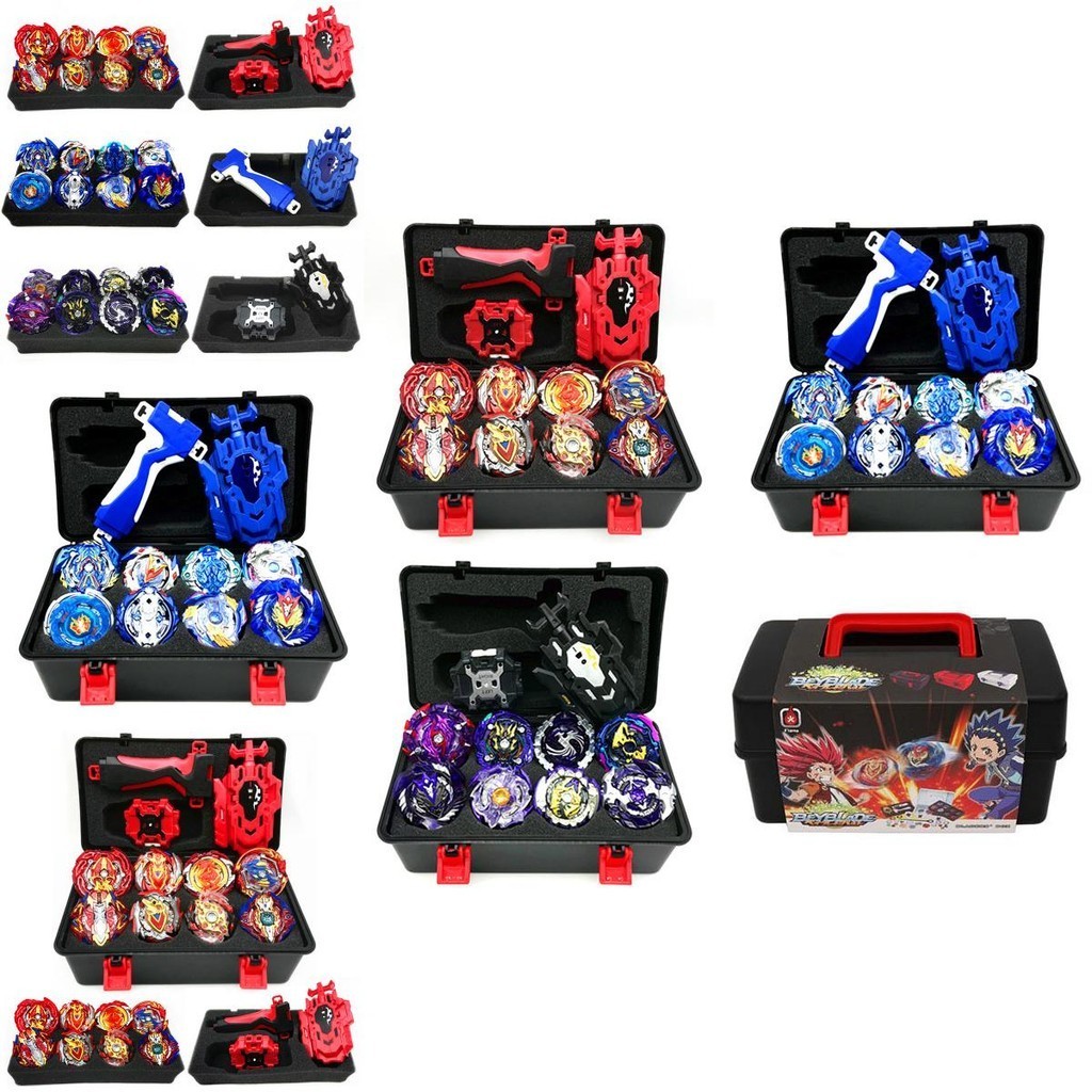 Burst 8pcs Gyro Beyblade Set With Launcher Portable Storage Box Gift ...