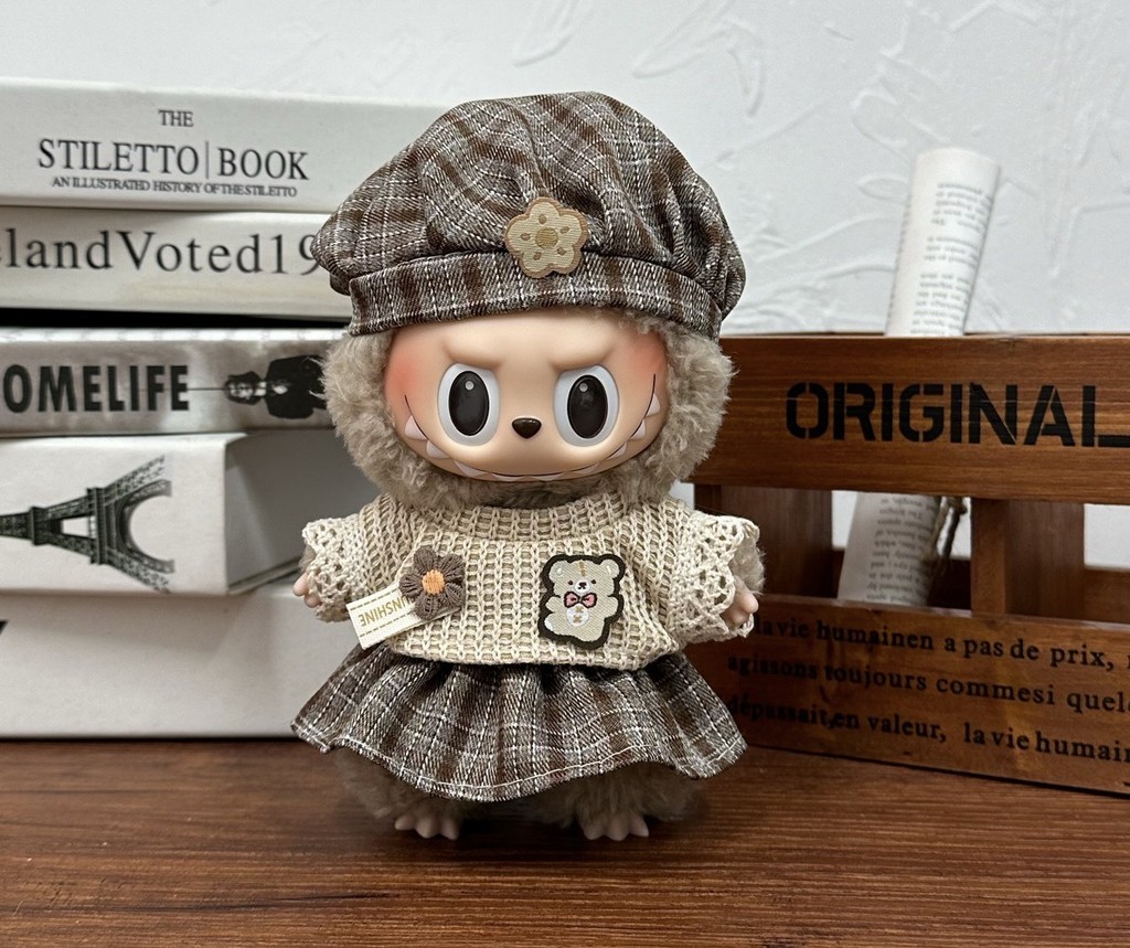 For 17cm Labubu V1 V2 V3 Plush Toy Clothing Set Labubu Outfit ...