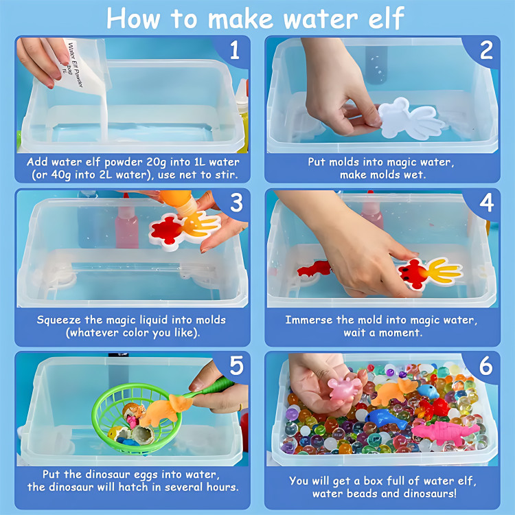 Educational Toys DIY Magic Water elves spirit Funny Magical Waterscape ...