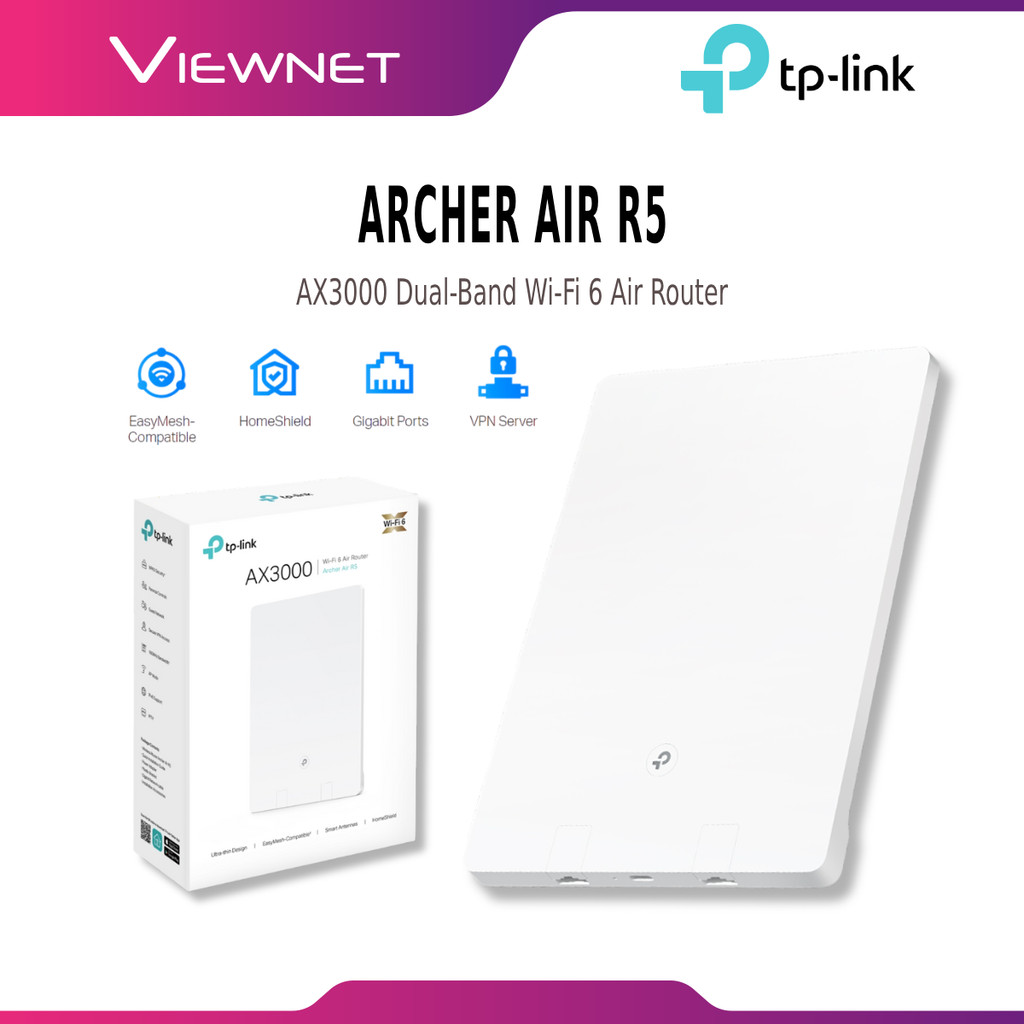 TP-LINK ARCHER AIR R5 AX3000 DUAL-BAND WI-FI 6 AIR ROUTER WITH ULTRA ...