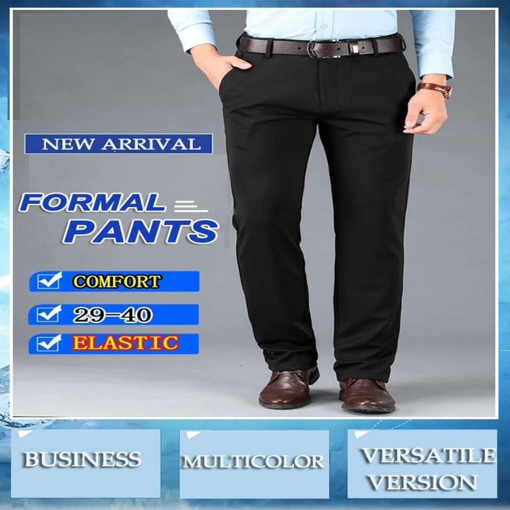 😎CEO Pants 250 Men's Formal Pant Office Pants Men Stretchable Elastic ...
