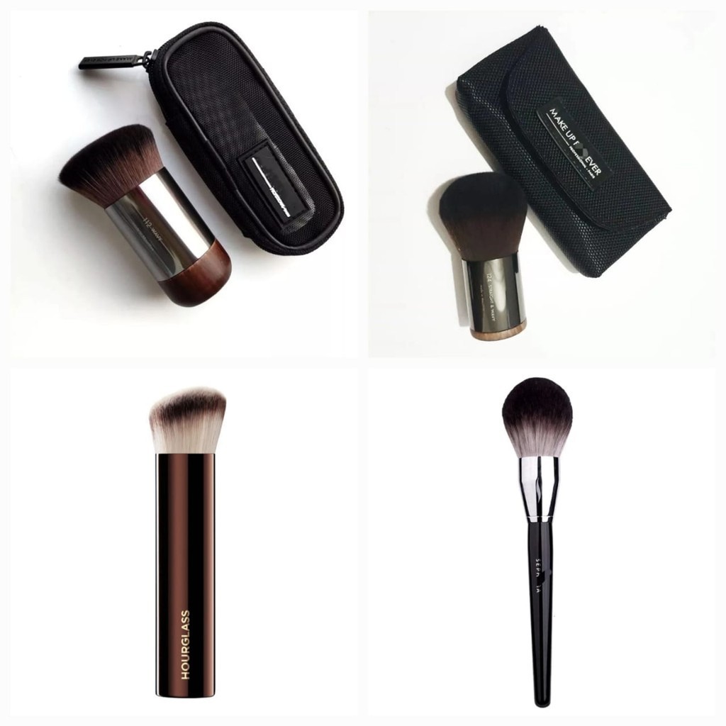 Sephora powder brush 91 Forever 112 Wavy 124 blush loose powder contour ...