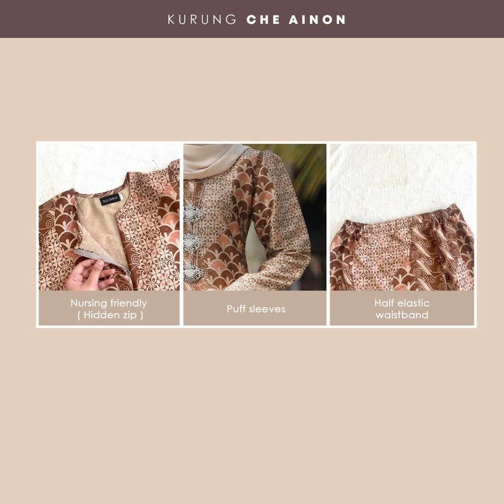 KURUNG CHE AINON | KURUNG BATIK | BATIK SUTERA DOLBY | BATIK SUTERA ...