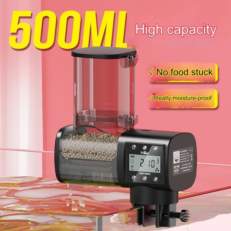 Freed Auto Feeder Fish Automatic Aquarium Food Dispenser USB 自動餵食器鱼 ...