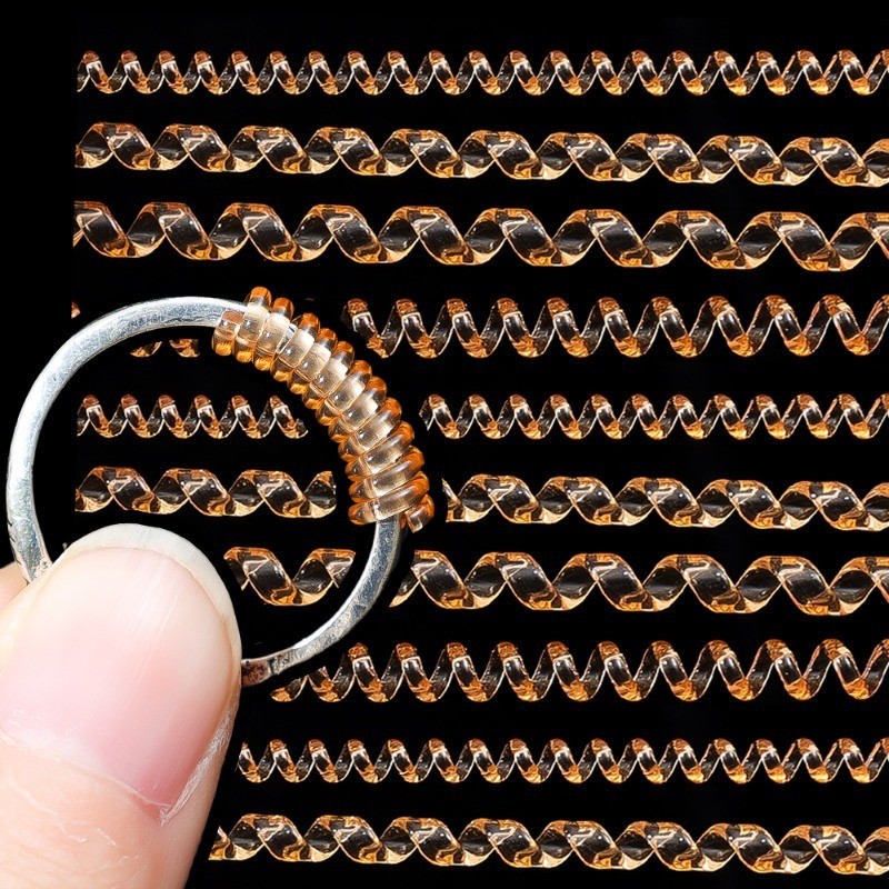 4PCS Rings Tightener - Elastic Fastener - Adjustable Spiral Spring Rope ...