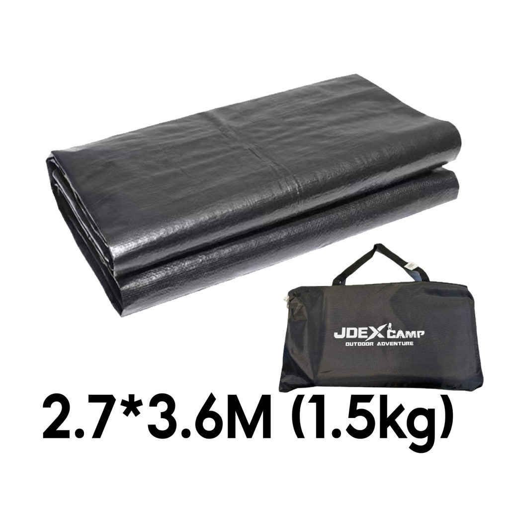 JDEX Ground Sheet 2500mm Waterproof 2M*2M / 2.4M*2.4M / 3M*3M / 2.7M*3.6M / 3M*4.8M groundsheet ...