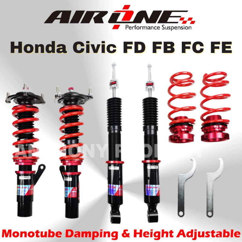 AIRONE Honda Civic FD FB FC FE Monotube Hilo SoftHard Bodyshift ...