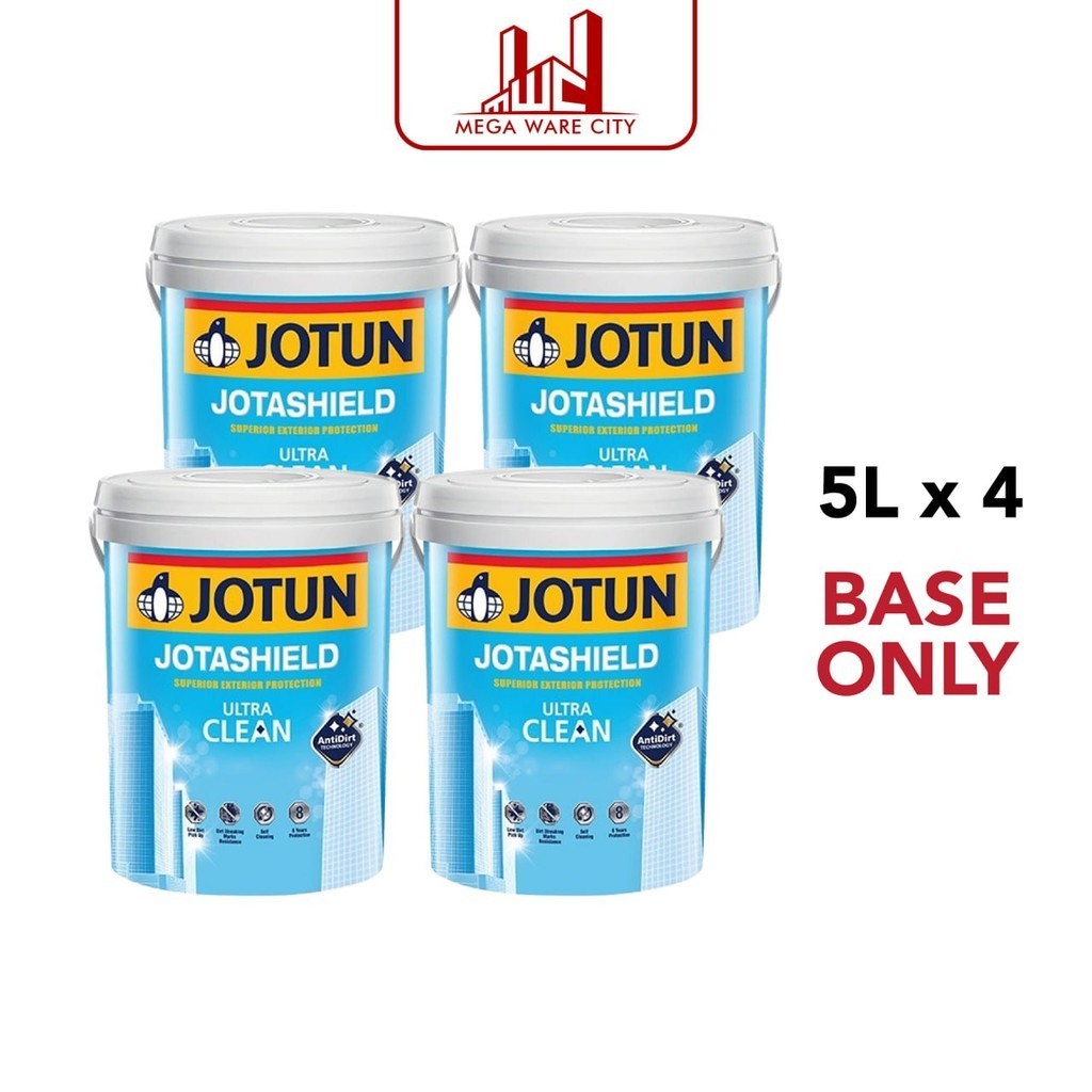 JOTUN Jotashield Ultra Clean Base Only 5L (4 Units/Box) Exterior Wall ...