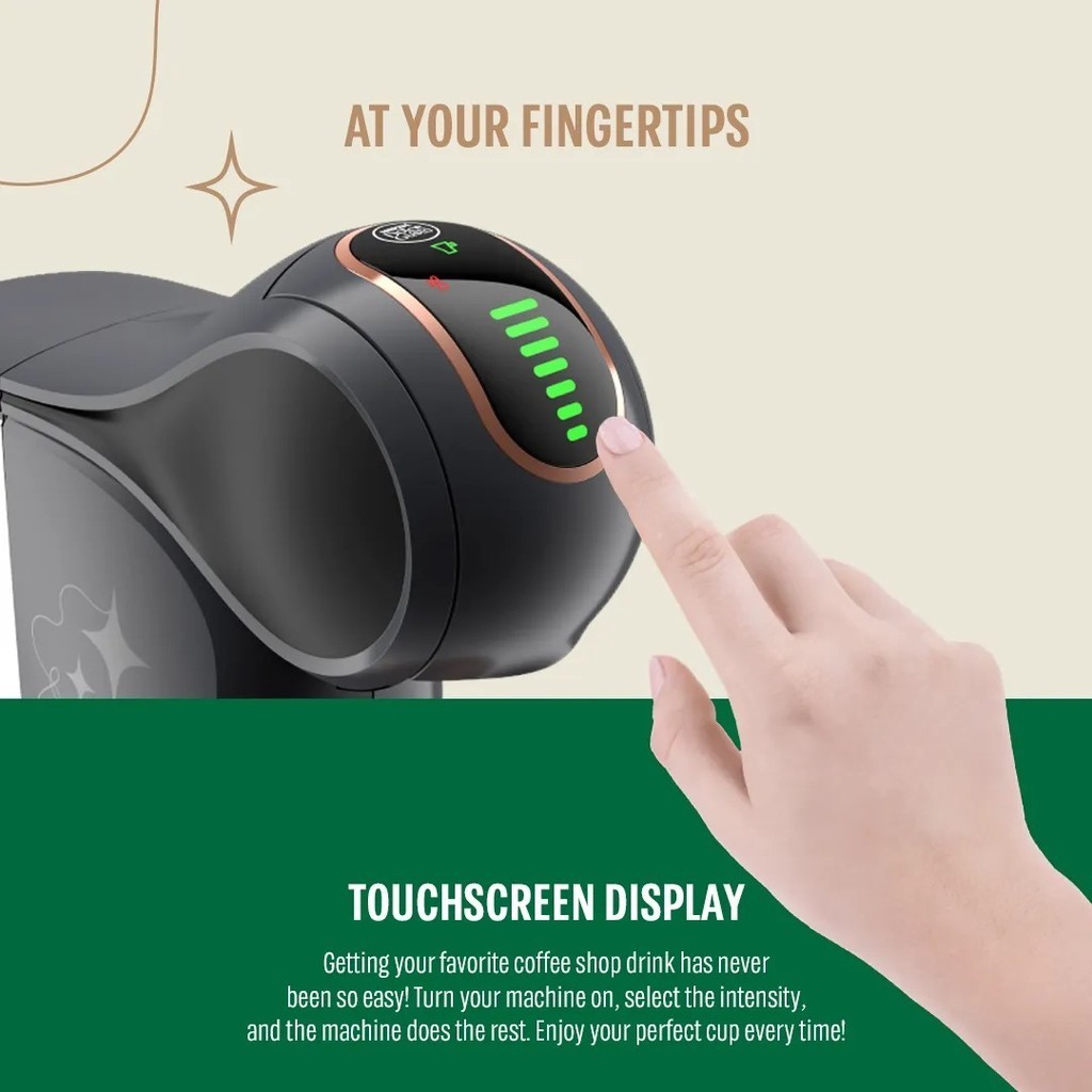 Nescafe 12470547 Dolce Gusto Genio S Touch Capsule Automatic Coffee ...