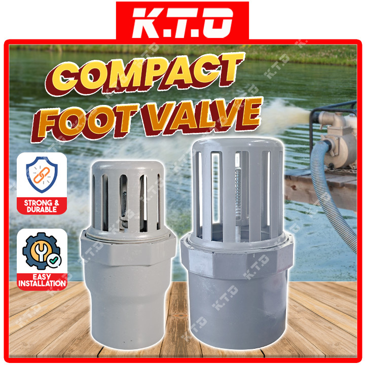 Compact PVC Non Return Foot Valve Threaded End Check Valve Pump Inlet ...