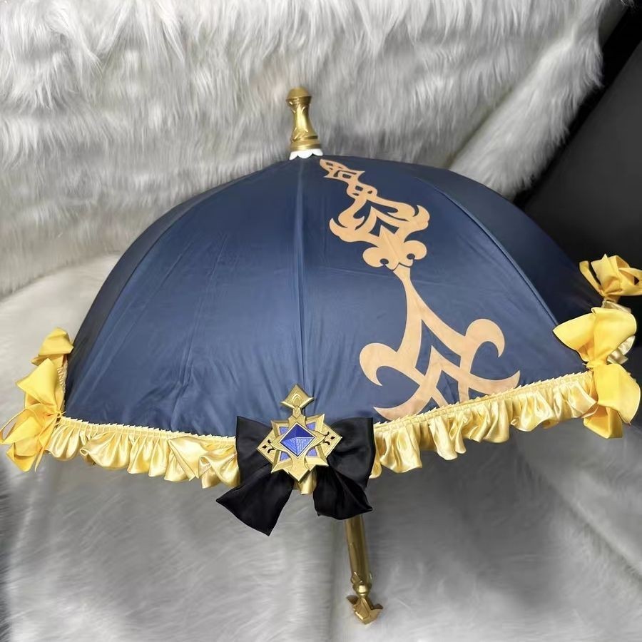 Genshin Impact Navia Cosplay Prop umbrella 105cm Dual use of rain and ...