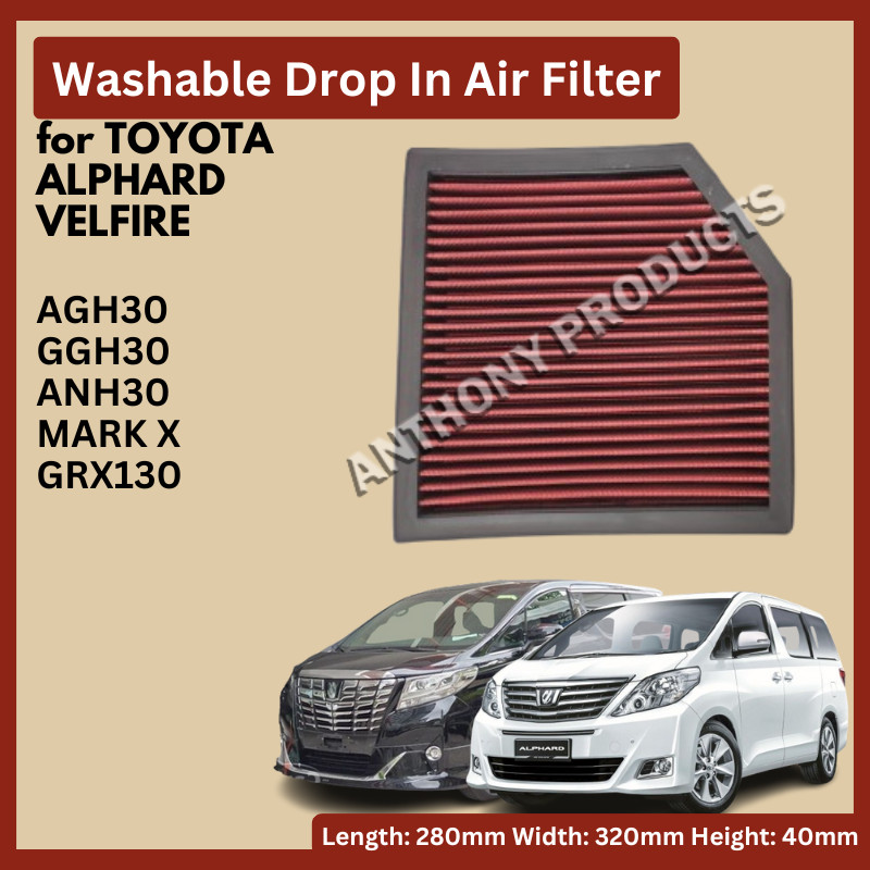 Toyota Alphard Vellfire AGH30 GGH30 ANH30 Mark X GRX130 Drop In Air ...