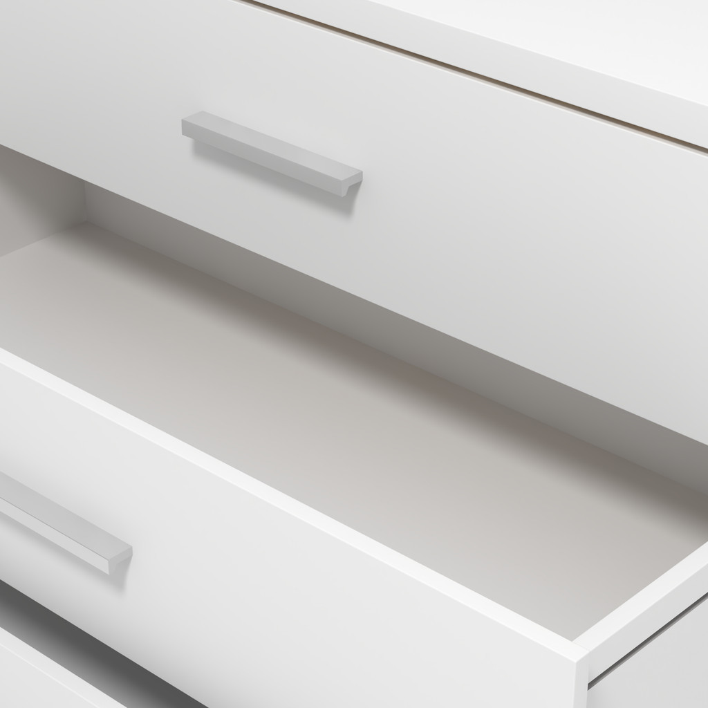 Tomato Kidz Bernie White 4 Chest Drawer 2.6 Feet Wide - Laci Baju ...