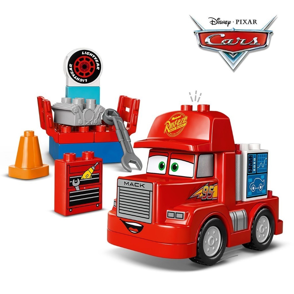LEGO 10417 DUPLO Disney & Pixar's Mack at the Race Building Toy Set (14 ...