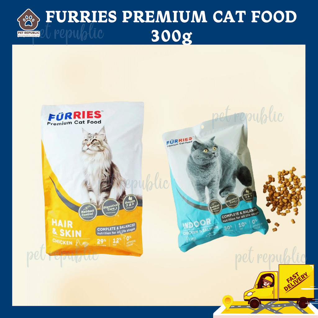 Furries Premium Dry Cat Food Hair&Skin 300g | Shopee Malaysia