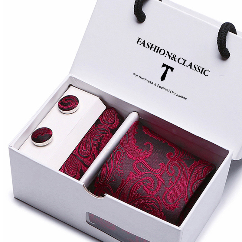 CK Gift Set Men Necktie 4 In 1 Classic Yarn Premium Quality Box Tie ...