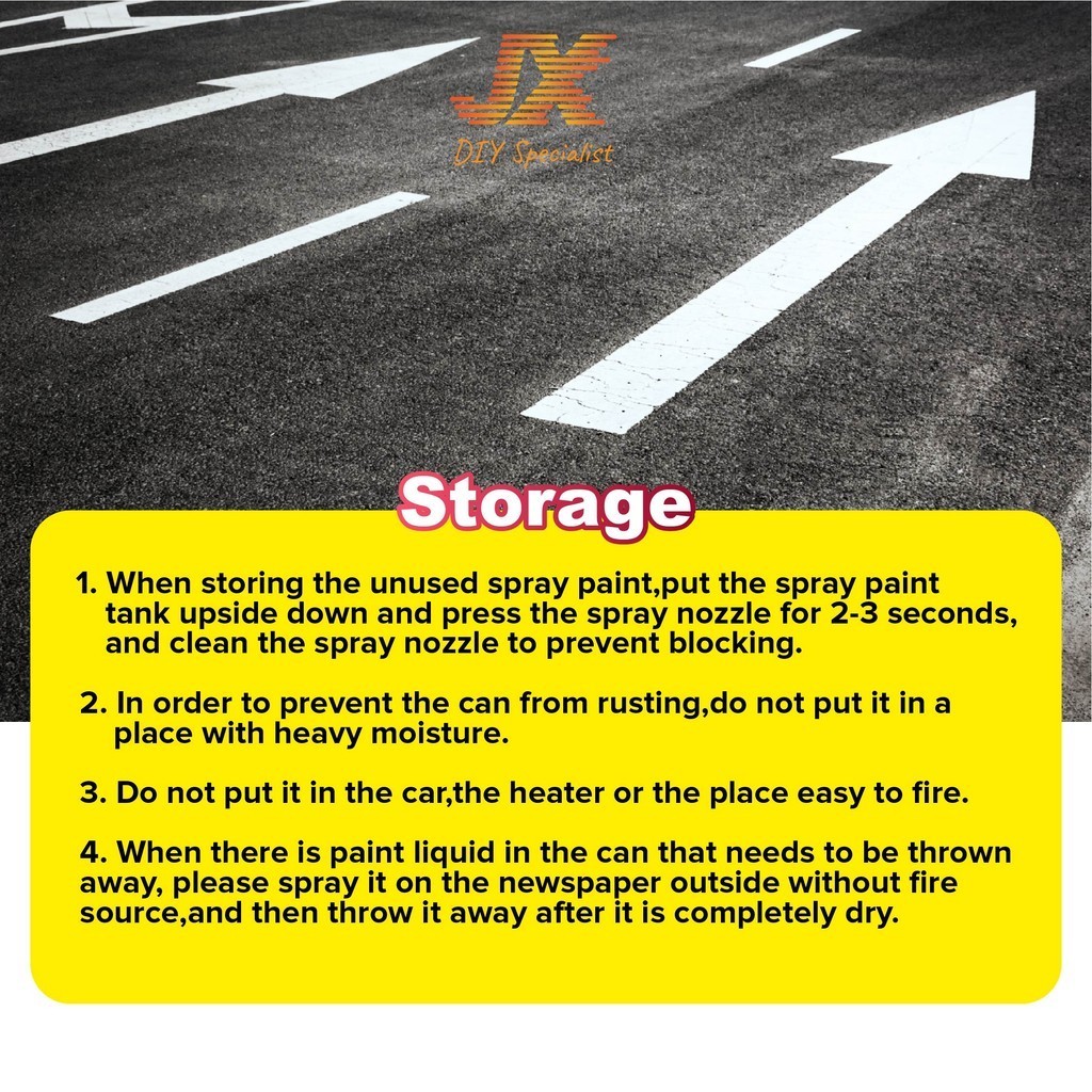 THEAOSON Road Marking Spray Paint Stripe Line Marking Road line Paint ...