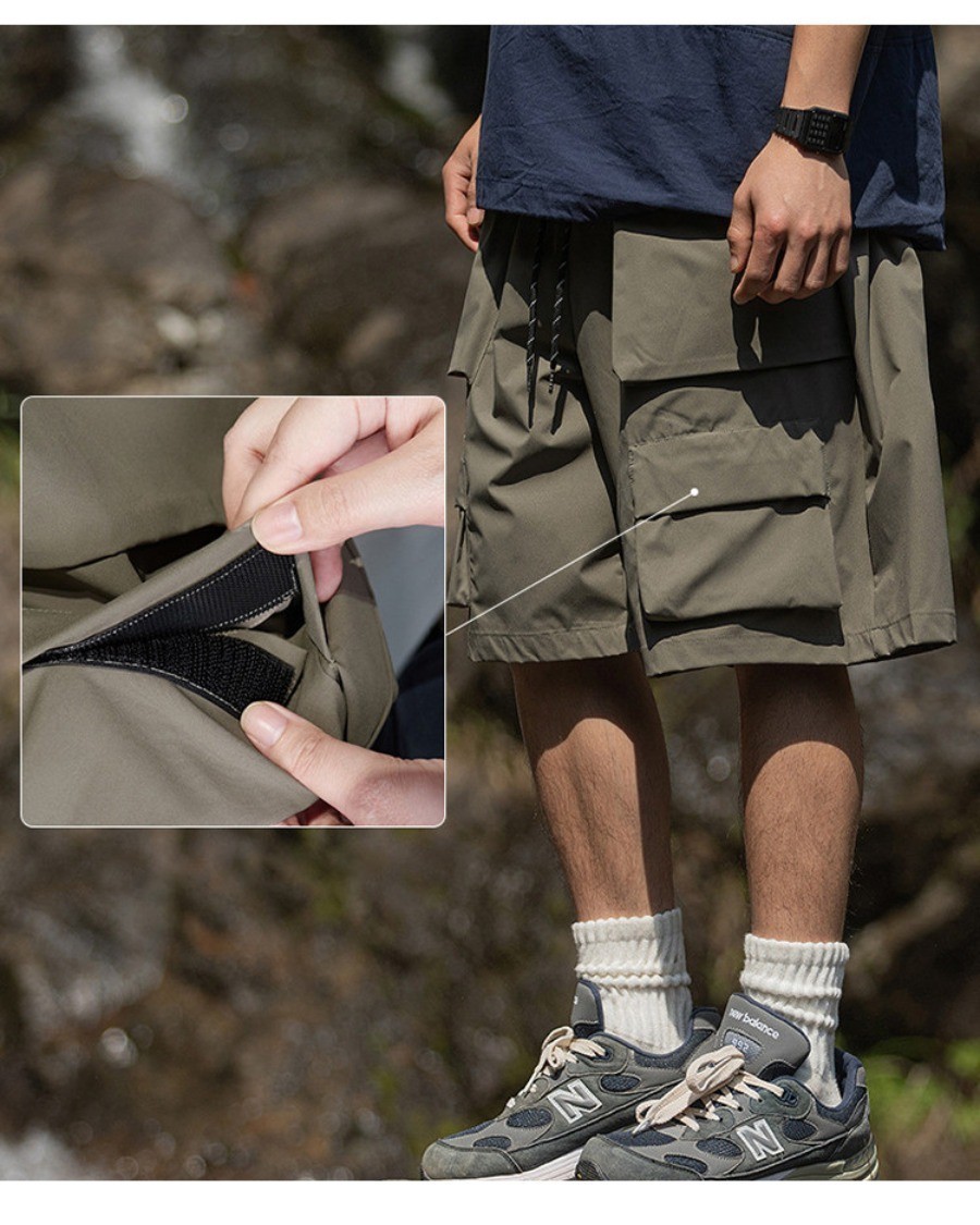 【M-8XL】Plus Size Tactical Cargo Shorts Stretch Loose Oversized Men's ...