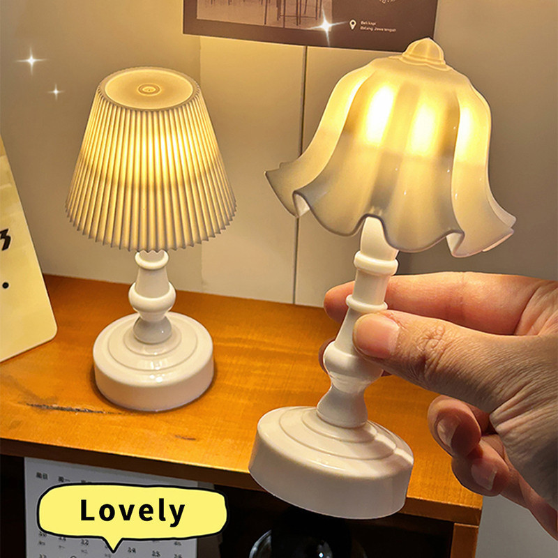 Retro Minimalist Design Night Light Solid Warm Light Color Lights ...