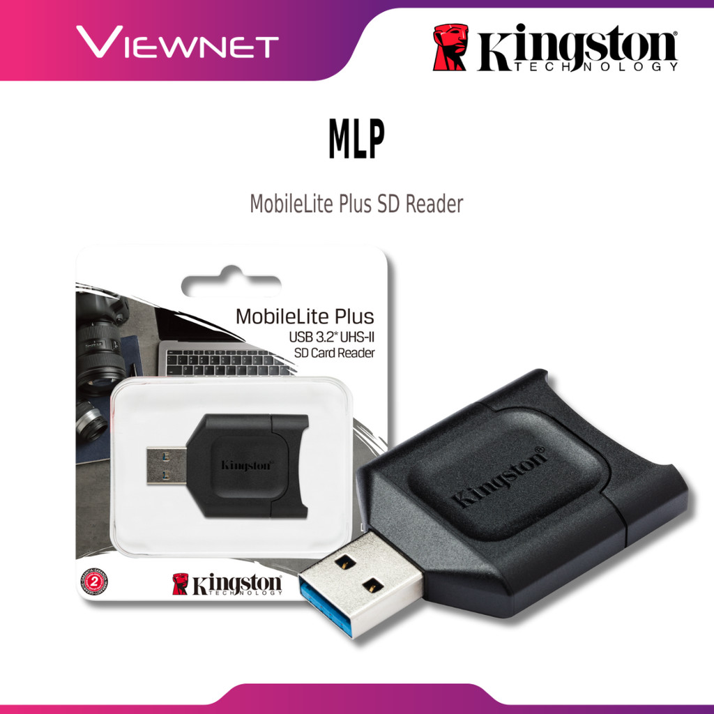 KINGSTON MLP MOBILELITE PLUS USB 3.2 GEN 1 UHS-II SD CARD READER WITH ...