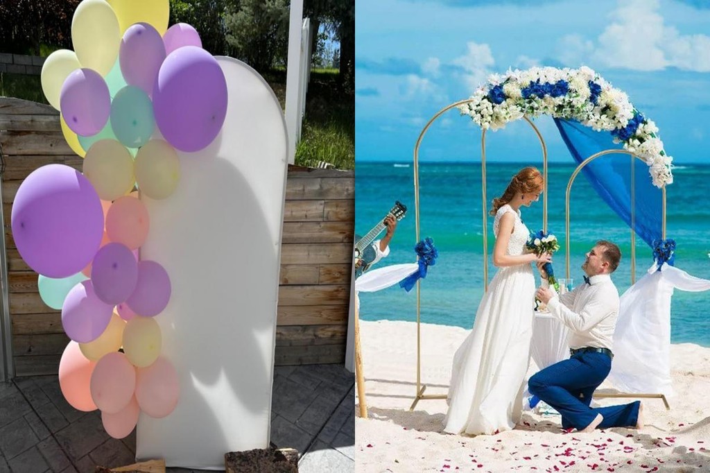 ccooamani| Wedding Arch Backdrop Stand Portable Wedding Arch Stand ...