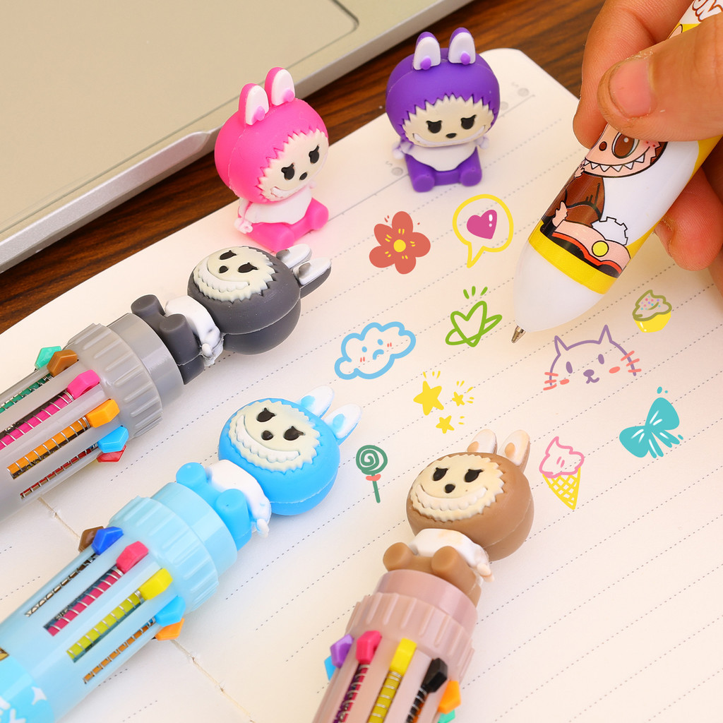 Cartoon Capybara 10 Colors Ballpoint Pen Student Stationery Gifts ...