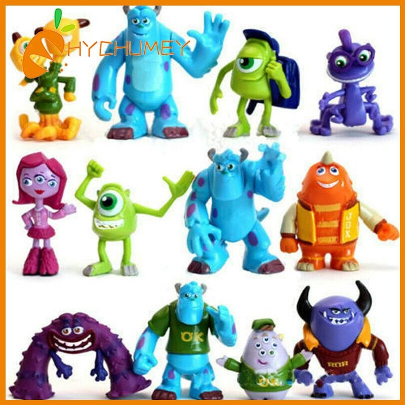12 Engaging Pcs Monsters University Sully Mike Anime Figurine Set For ...