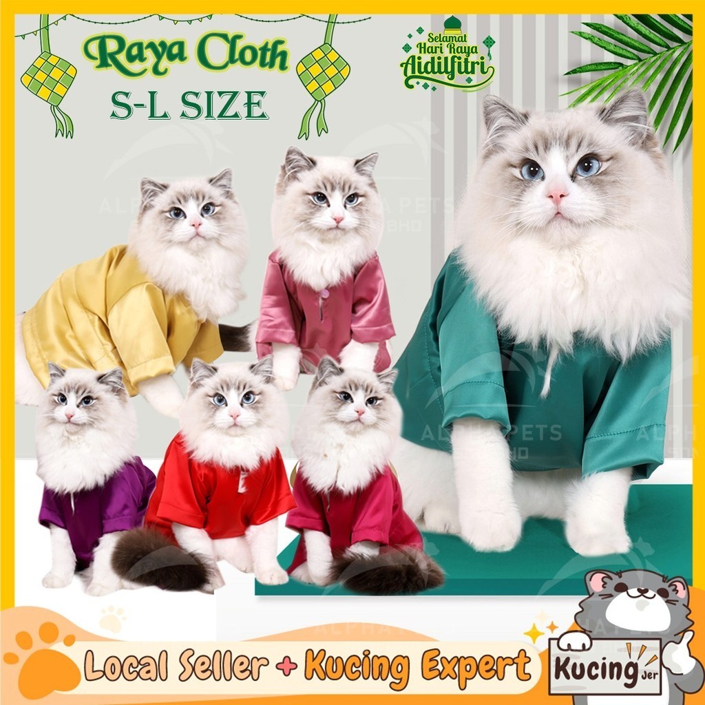 KUCINGJER Baju Raya Melayu Kucing Baju Kurung Baju Melayu Raya ...