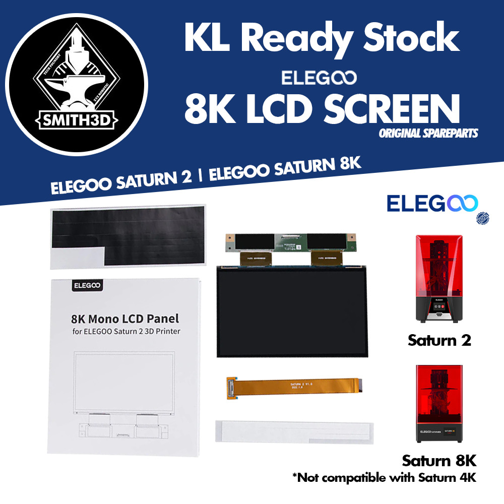 ELEGOO Original Spare Parts 10 inch 8K LCD Screen for Elegoo Saturn 8K ...