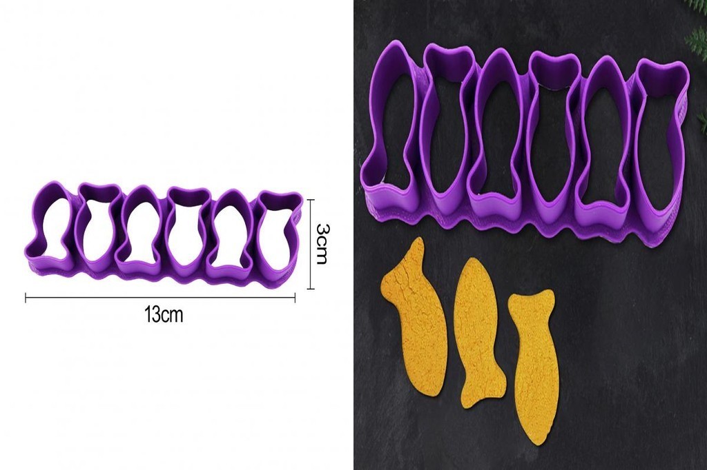 Tops* Easy to Clean Cookie Cutter Baking Mold Fish-shaped Cookie Cutter ...