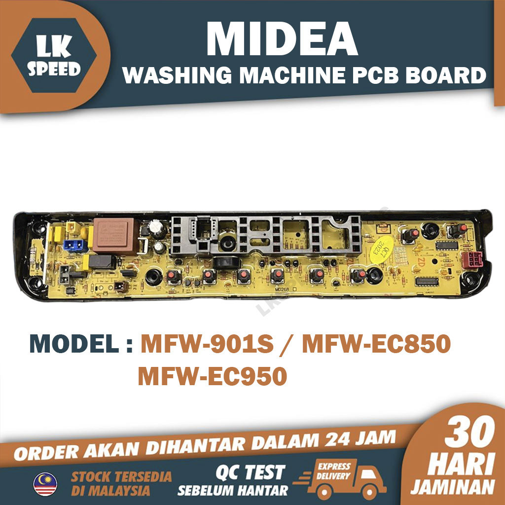 MFW-901S MFW-EC850 MFW-EC950 MIDEA WASHING MACHINE PCB BOARD (CONTROL ...
