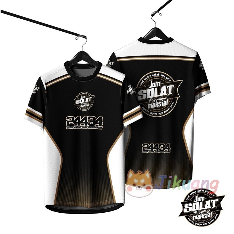 Jom Solat Tinggalkan Maksiat Sublimation Tshirt _ Baju Solat 5 Waktu ...