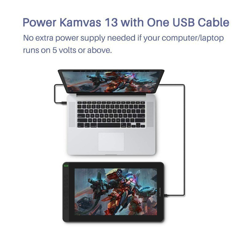 HUION Full-Featured USB-C to USB-C Cable Type-C Cable for Kamvas 12/13 ...
