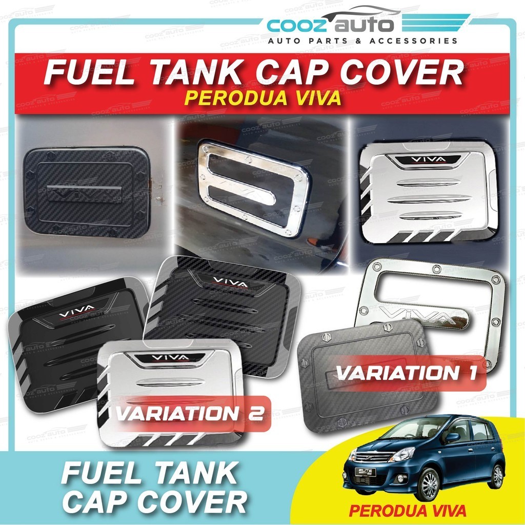 Perodua Viva Fuel Tank Cover Fuel Cap Chrome Forged Carbon Shining ...