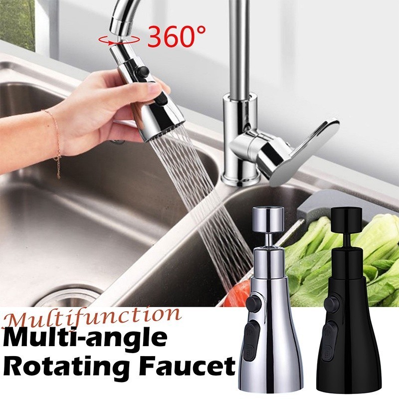 3-In-1 Kitchen Faucet 720° Rotate Multifunctional Faucet Extender ...