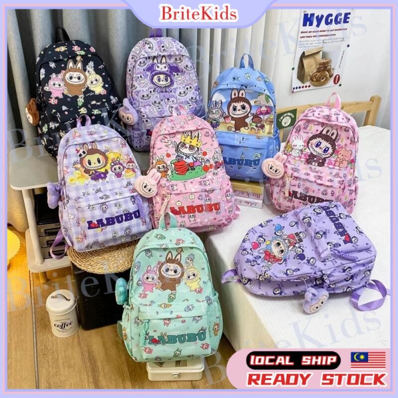 42cm Labubu Beg Sekolah Murah Budak Perempuan Capybara Bag For Girls ...