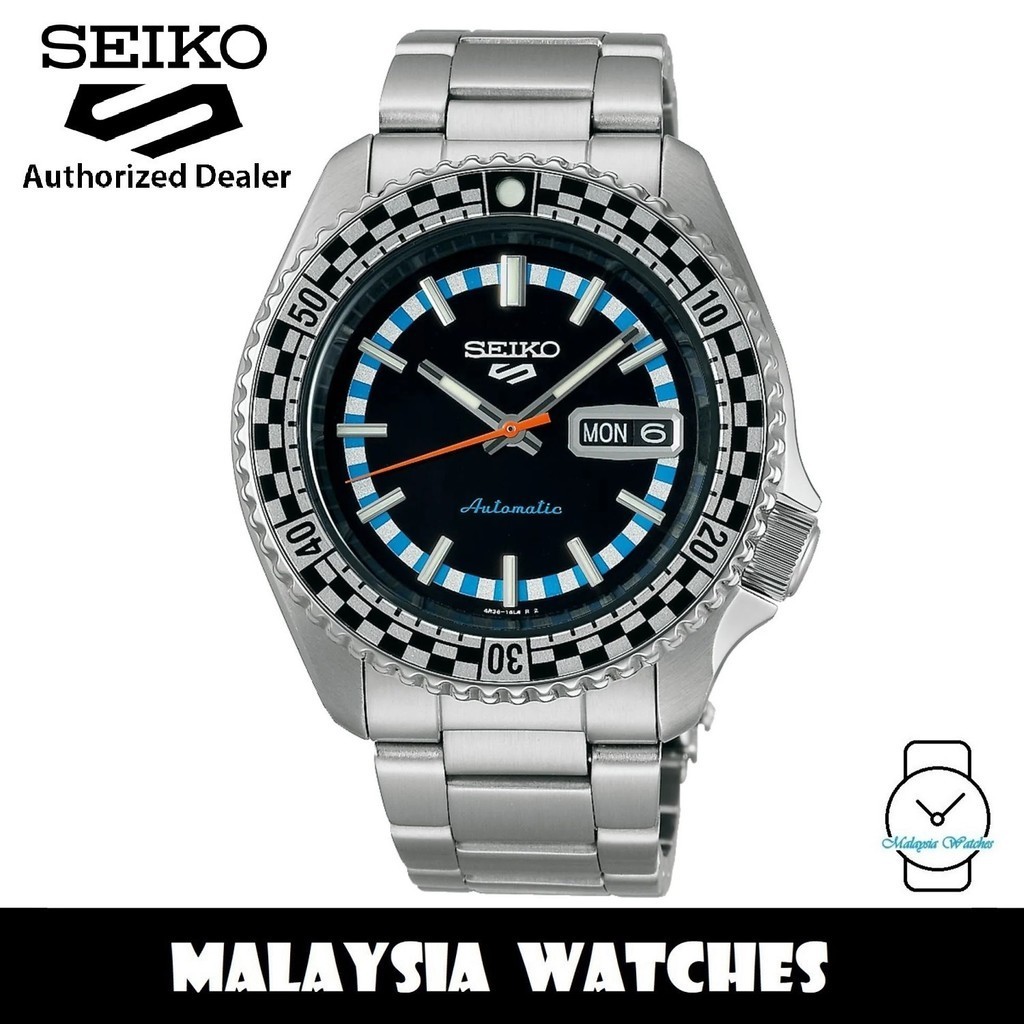 Seiko 5 Sports SRPK67K1 Checker Flag Special Edition Automatic Hardlex ...