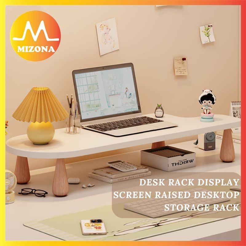 Mizona Desk Rack Display Screen Raised Desktop Storage Rack Workstation ...