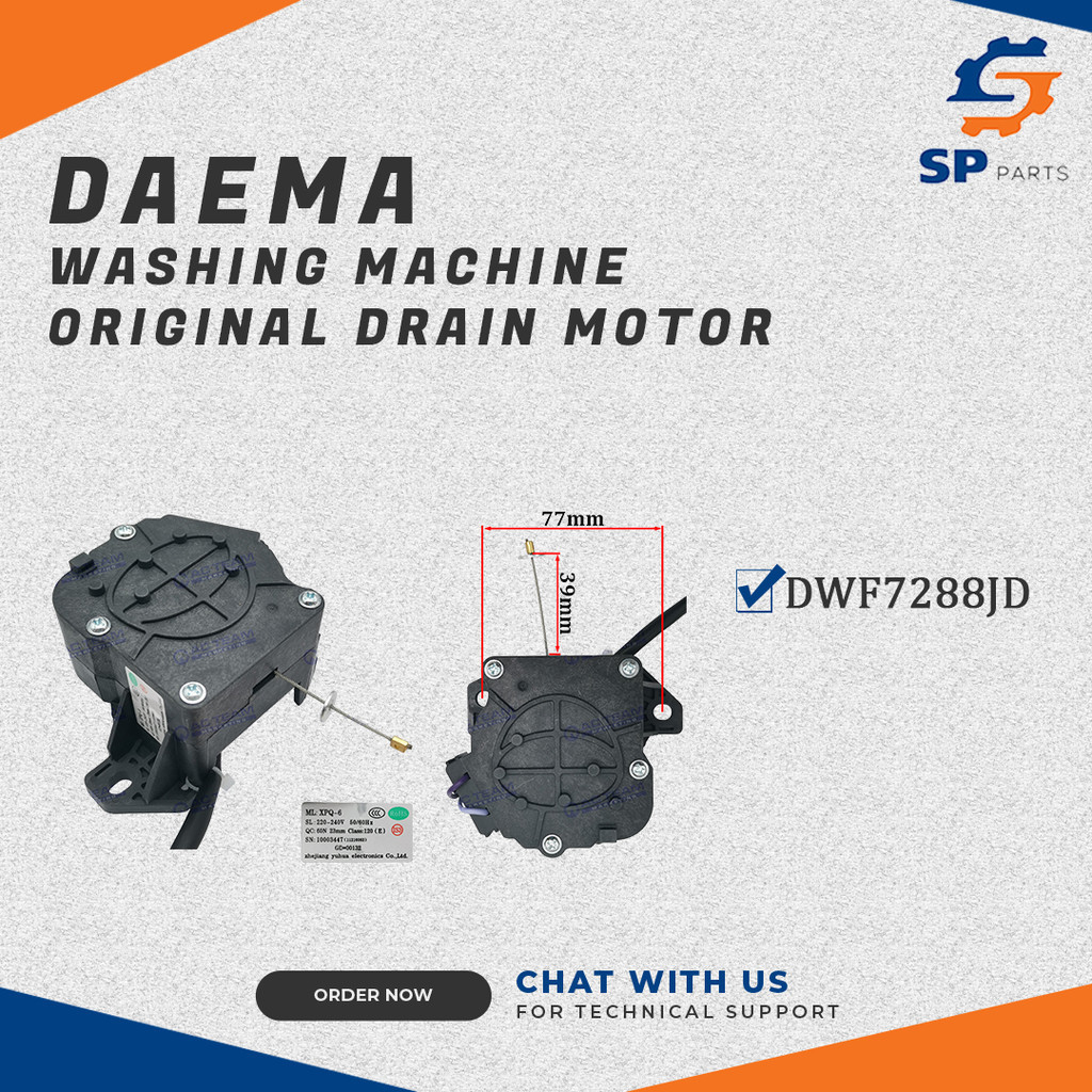 DAEMA DWF7288JD ORIGINAL WASHING MACHINES DRAIN MOTOR | Shopee Malaysia