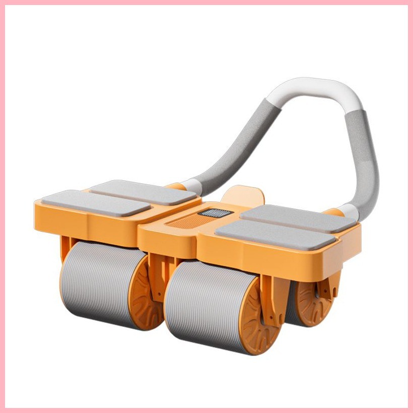 Abdominal Exercise Four-Wheel Abdominal Exercise Abdominal Muscle Automatic Rebound Handy Tool ...