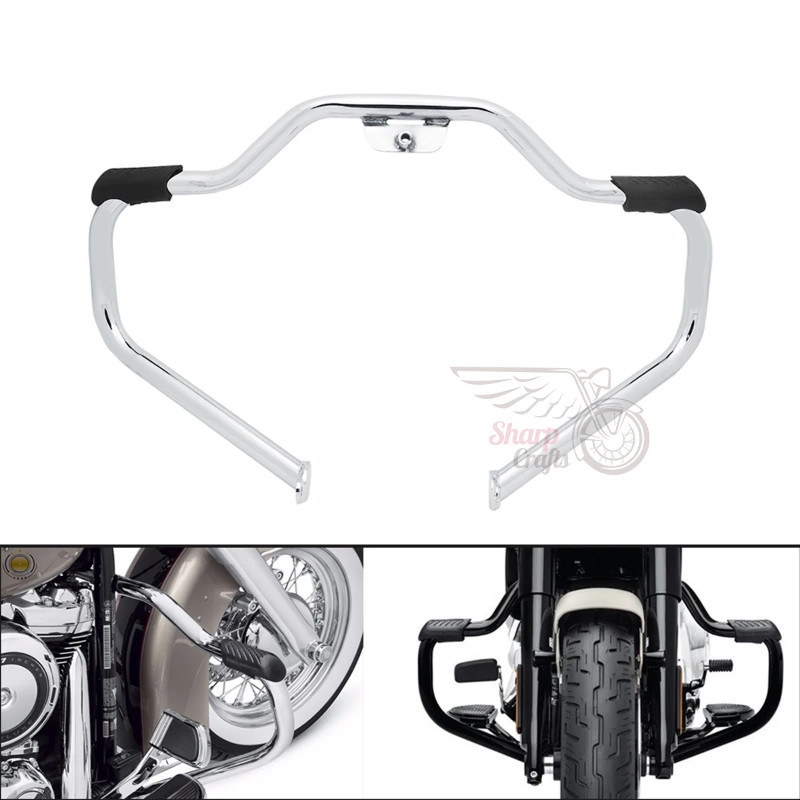 Engine Guard Highway Crash Bar For Harley Softail Fat Boy Heritage ...