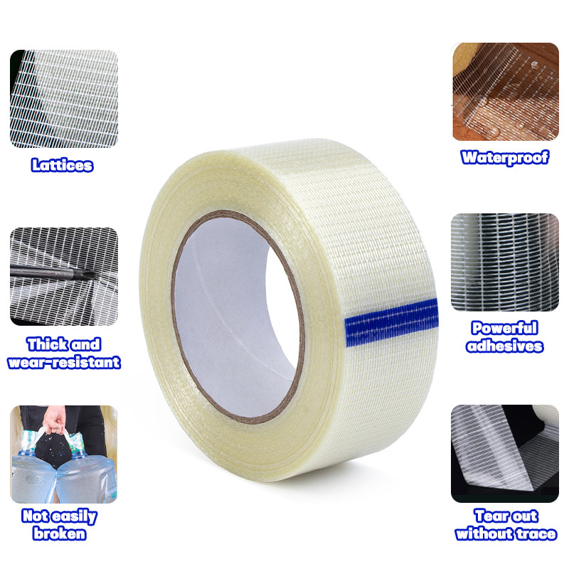 Heavy-duty Fiberglass Tape Transparent Grid Glass Fiber Tape Strong ...
