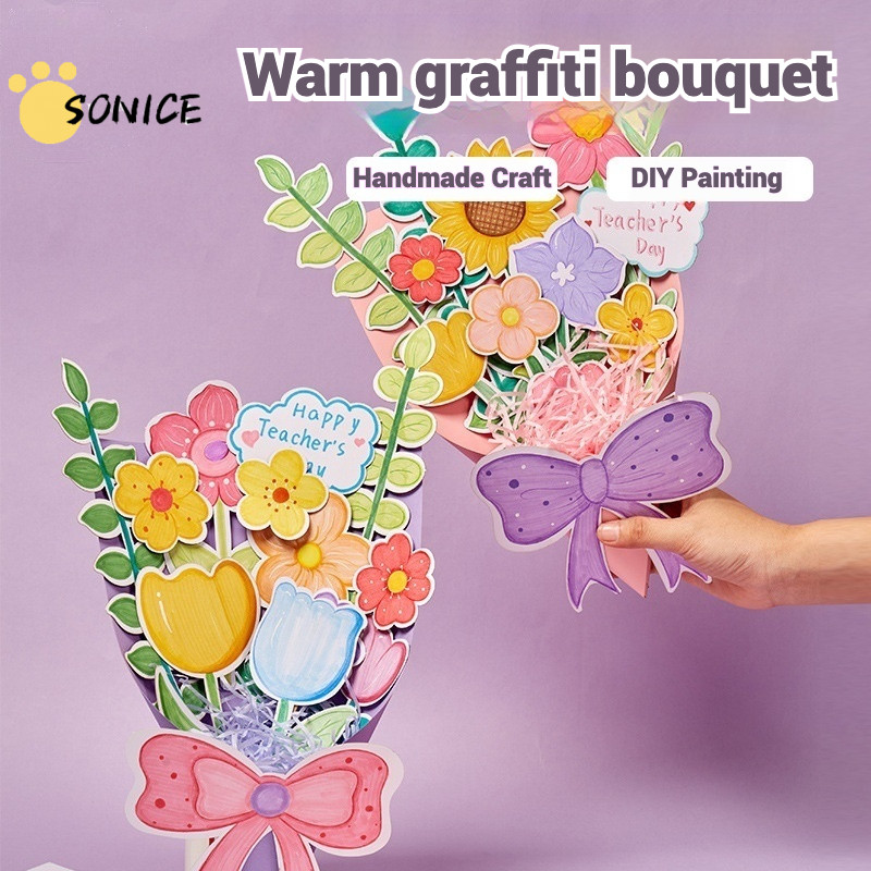 Flower Bouquet Craft Kit DIY Make Your Own Flower Bouquet for Kids Fun ...