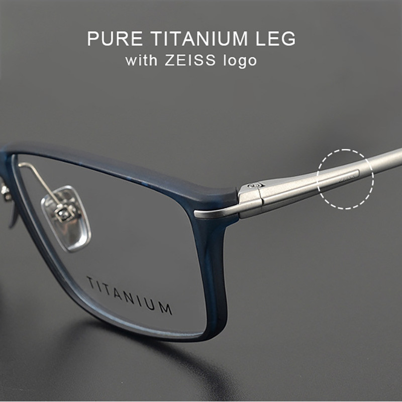 ZEISS Spectacle Frame ZS75008 Pure Titanium Leg Light-weighted Frame ...