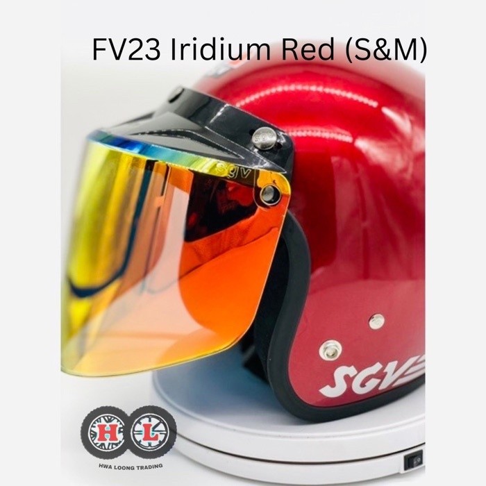 SGV STAR DOUBLE VISOR HELMET WITH TINTED SUNGLASS-TIDAK SESUAI UTK ...