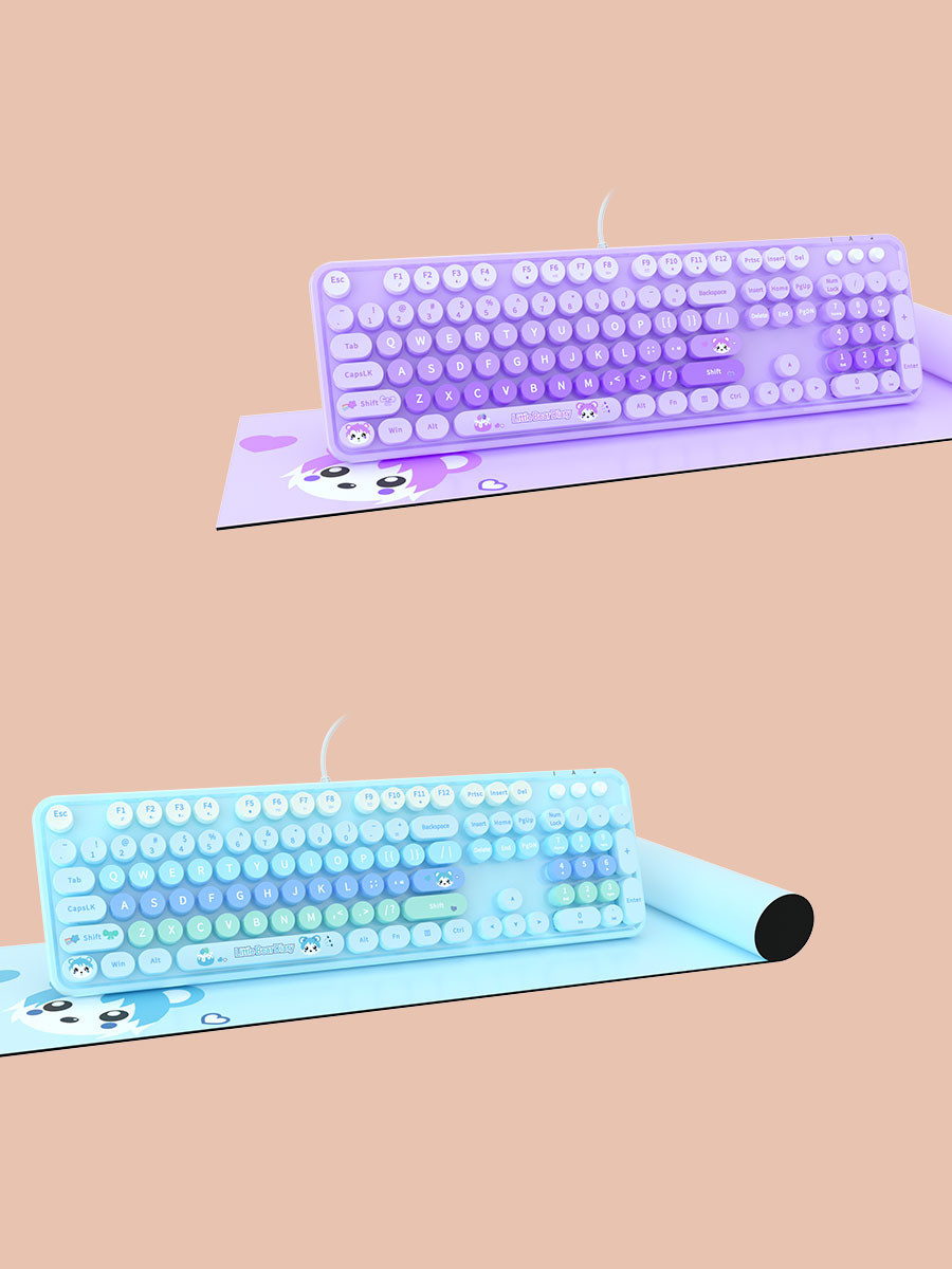 MOFII Sweet Wired Little Bear Diary Keyboard Best choice for Gifts ...