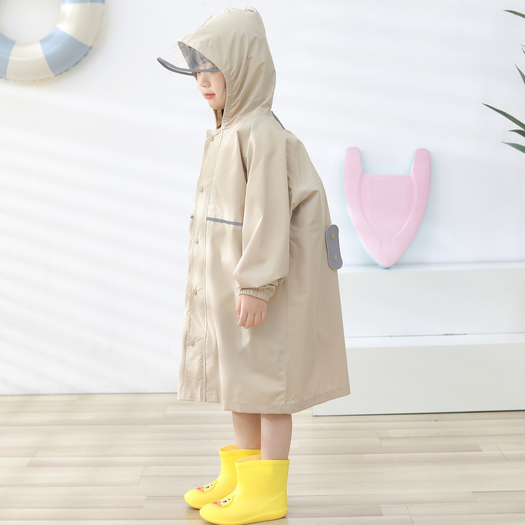 Children Rain Coats Breathable Rainwear Solid Kids Poncho Girls Raincoats Toddler Waterpoof Rain ...