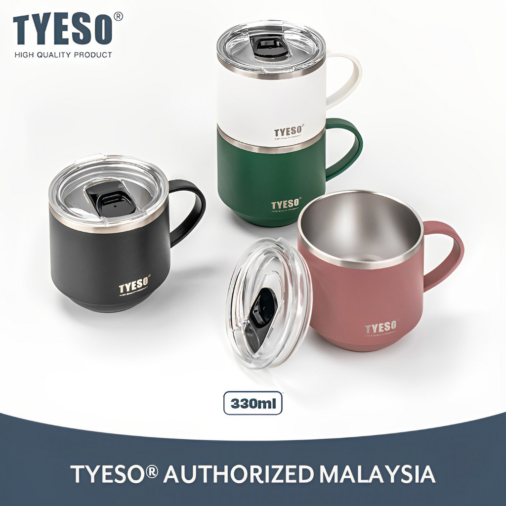 TYESO Stainless Steel Insulated Thermal Coffee Cup (330ml) TS-8825 | Shopee Malaysia