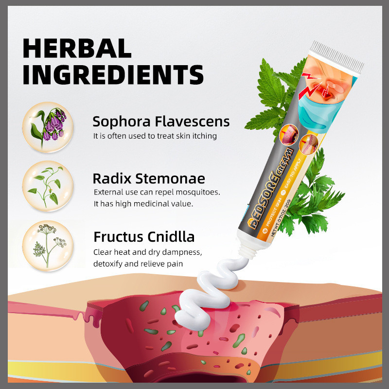 Bedsore Treatment Cream Pressure Sore Ulcer Skin Rot Necrotic repair ...